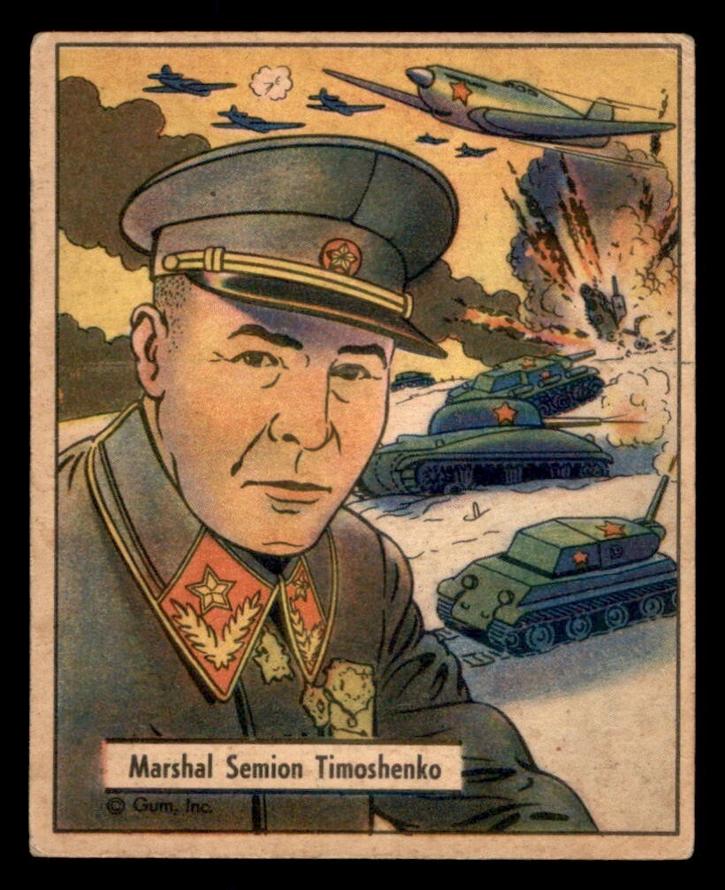 1941 R164 War Gum #126 Marshal Semion Timoshenko VG | eBay