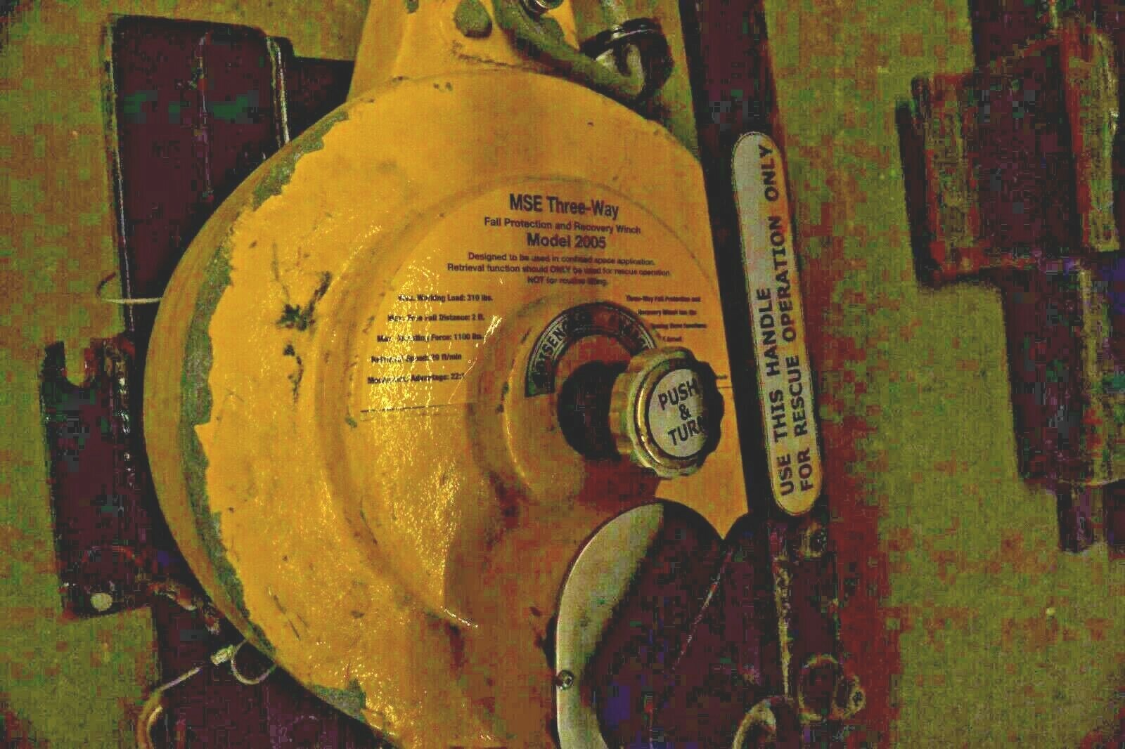 MSE 3-Way Fall Protection and Recovery Winch 50 Ft. Cable 310 lb. Cap ...