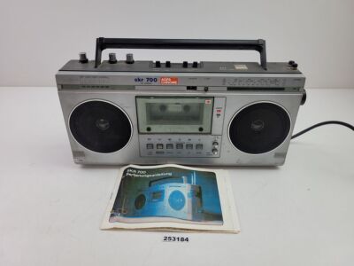 DDR Kassettenrecorder RFT skr 700 silbern Stern funktionsfähig Vintage ...