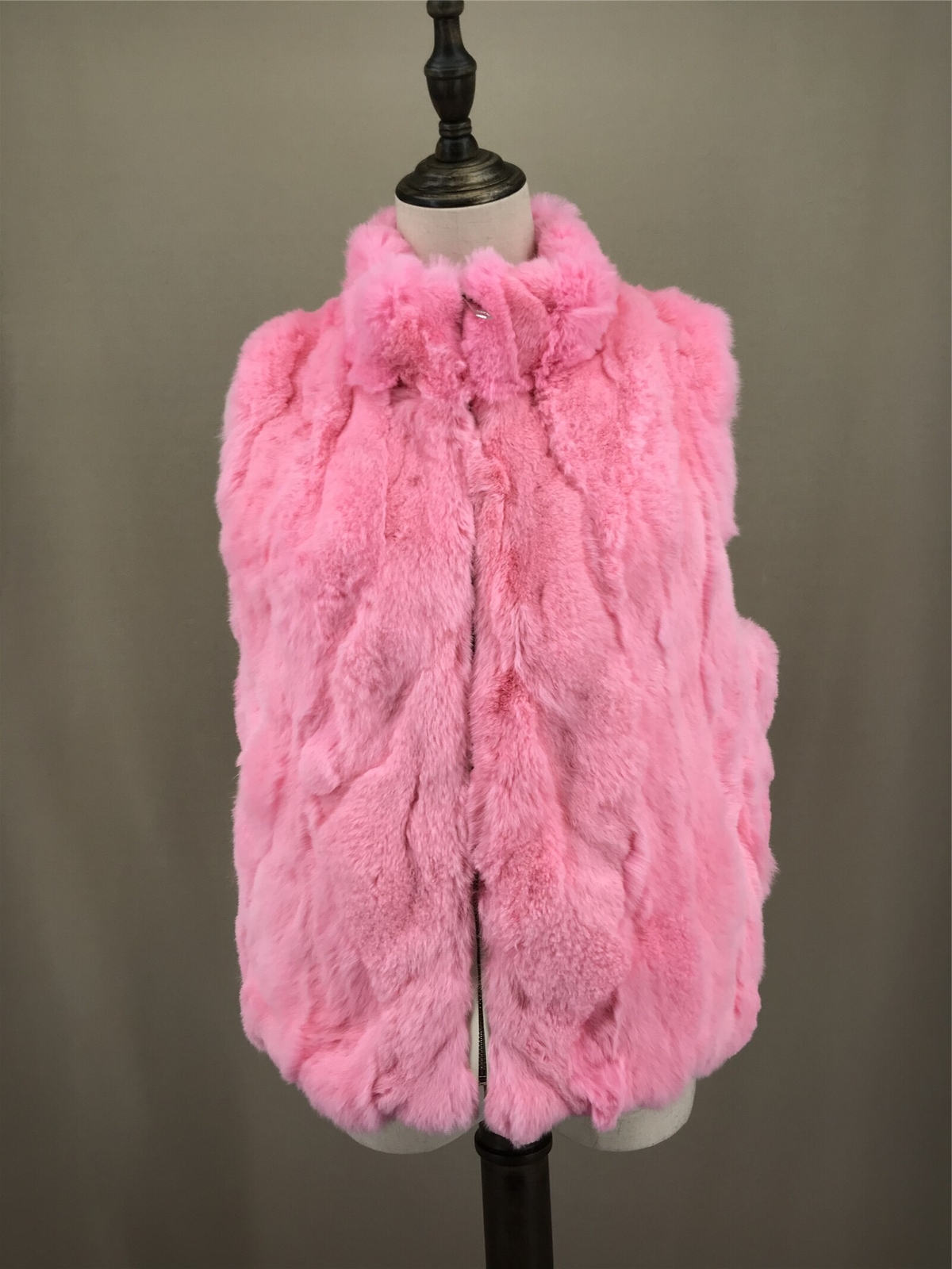 natural rex rabbit fur vest for women winter waistcoat Custom Colors ...