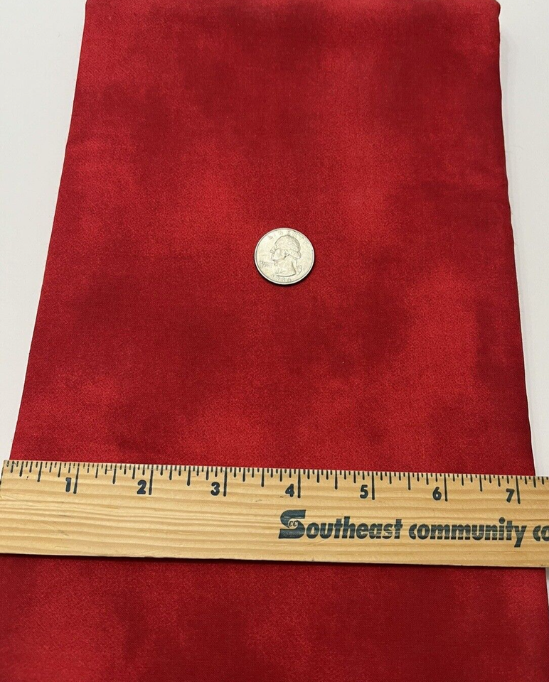 Quilt Craft Fabric Cotton Red Tye Dye Material DIY Project 44 x 72 - 2 ...