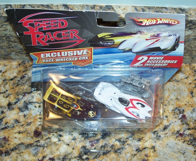Hot Wheels Speed Racer Race Wrecked GRX Vs. Mach 6 Movie Model Diecast ...