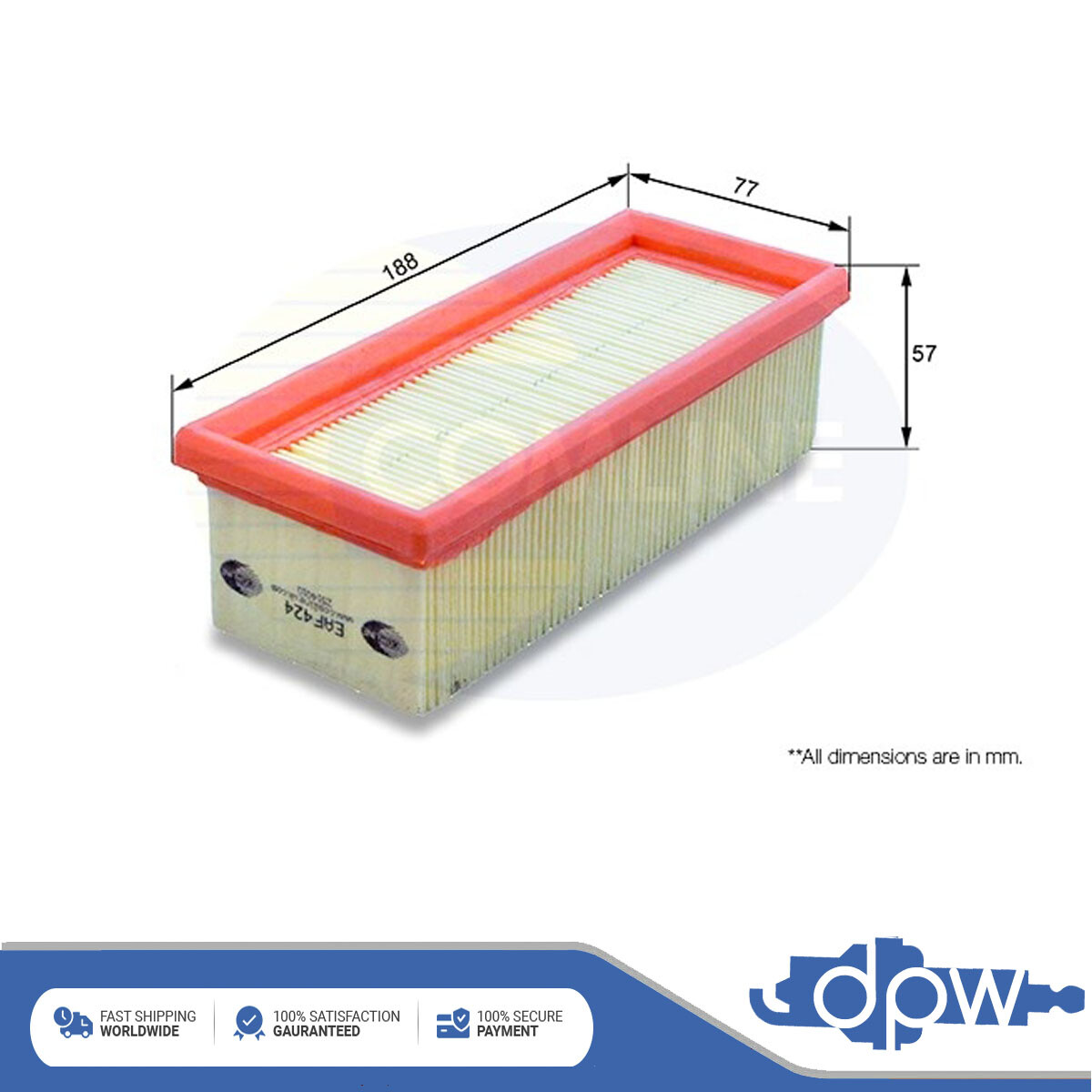 Fits Renault Clio 2003-2004 1.0 1.1 1.2 Air Filter DPW 1654600QAL ...