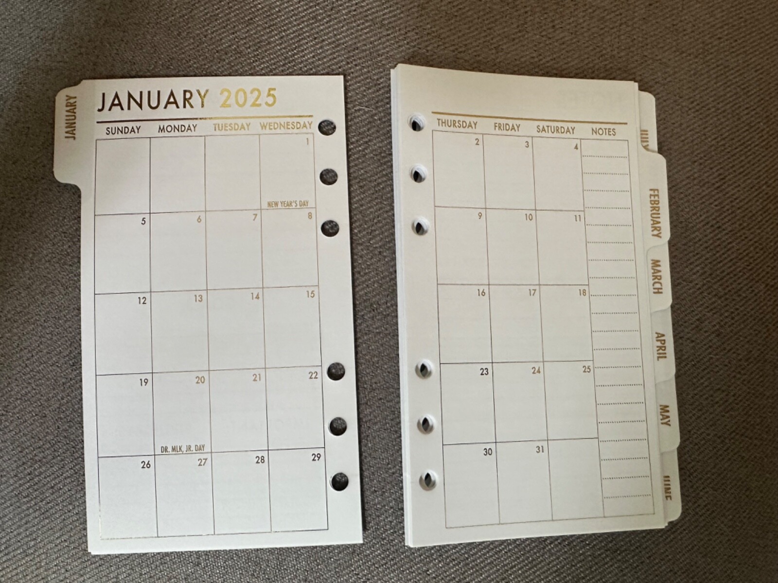 FITS Louis Vuitton MM Medium Agenda Tabbed Gold 2025 Refill Paper+Calendar +More | eBay