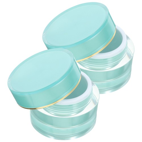 2 Pcs Acrylic Cream Jar Travel Refillable Bottles Jars for Creams ...