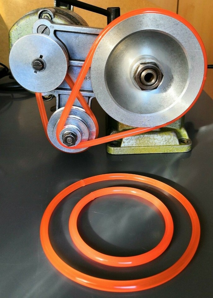 Emco Unimat SL Lathe Drive Belts PU Polyurethane Rubber Pair Set SL1000 ...