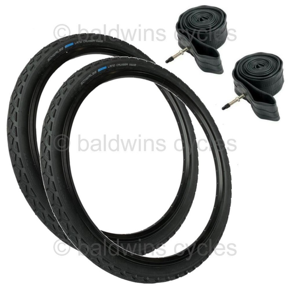 700 x 35c SCHWALBE LAND CRUISER Puncture Protection KNOBBY Hybrid Bike ...