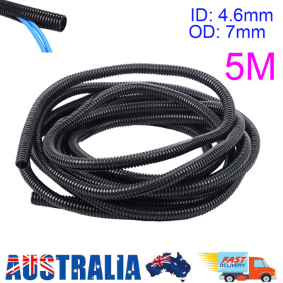 5Meter Flexible Conduit Cable Auto Electrical Wiring Split Wire Loom ...