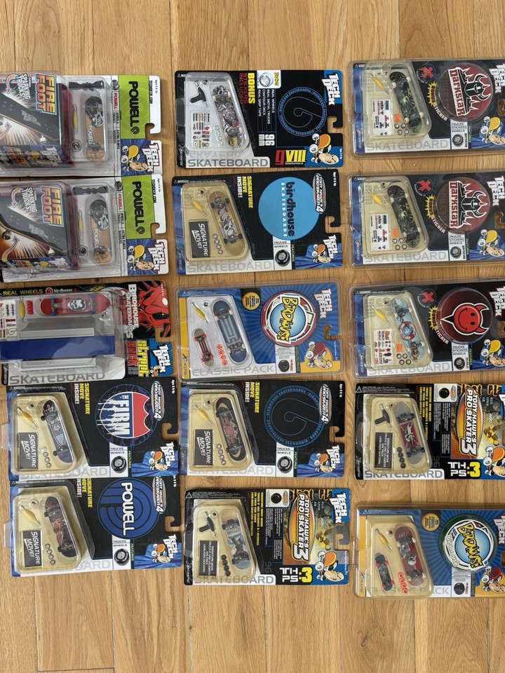 Vintage Tech Deck Collection 50+ Sealed Fingerboards With Handboards And Minis | eBay