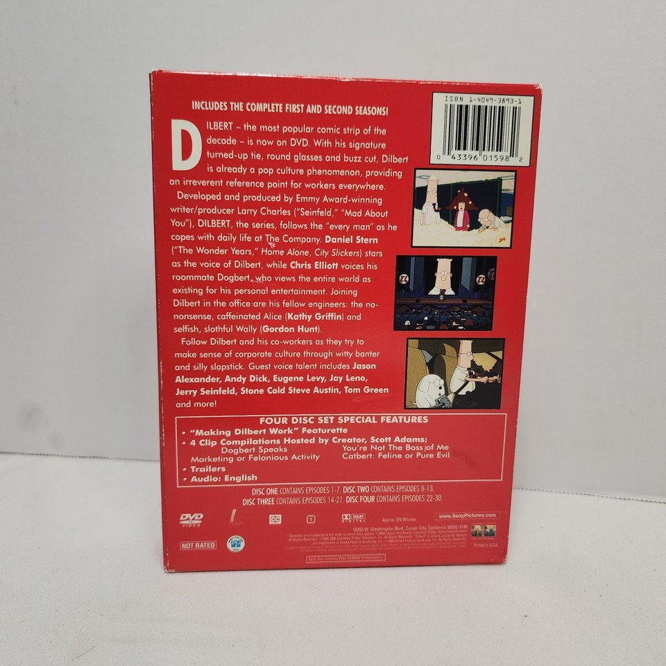 DILBERT - The Complete Series (DVD, 2004, 4-Disc Set) Scott Adams ...