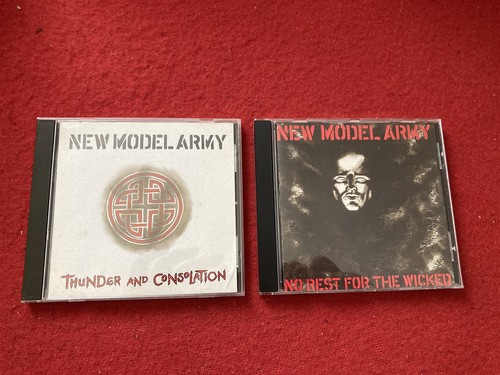 NEW MODEL ARMY 2 X CD ALBUMS NO REST FOR THE WICKED & THUNDER UNDER ...