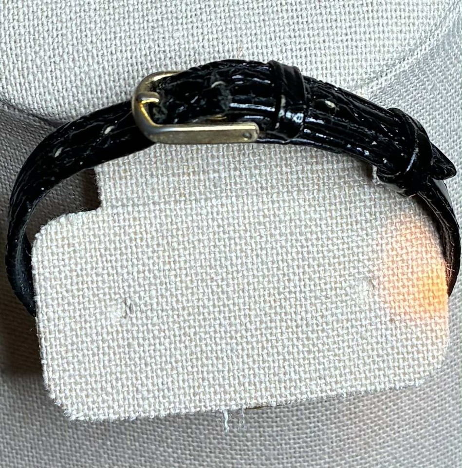 Vtg Longines Ladies Dainty Leather Wristwatch Watch FS 0384 Swiss 0961 ...