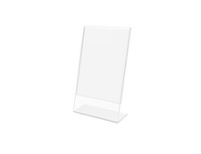 6x4 Clear Acrylic Picture Frames - 4x6 Horizontal Slanted Sign Holders ...
