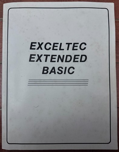 Exceltec Extended BASIC (Texas Instruments TI-99/4A) | eBay