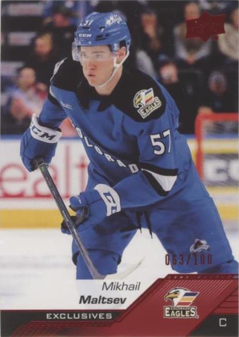 2022-23 Upper Deck AHL - Mikhail Maltsev #7 Exclusives /100 for sale ...