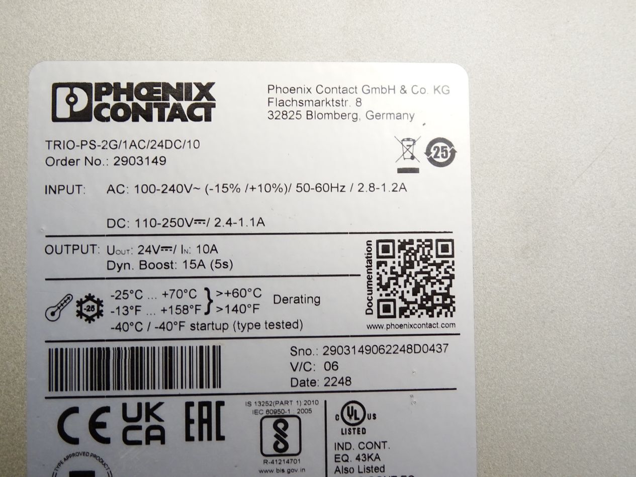Phoenix Contact TRIO-PS-2G/1AC/24DC/10 Stromversorgung 2903149 ...