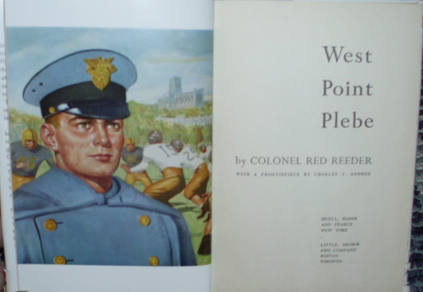 1956 WEST POINT PLEBE SIGNED! BY COLONEL RED REEDER REPRINT OF THE ...