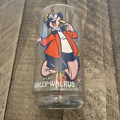 Walter Lantz Glass Wally Walrus Homer Pigeon Slipping on Banana Peel | eBay