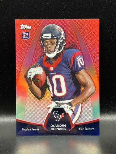 2013 Topps Holiday Mega DEANDRE HOPKINS Red Refractor Rookie RC Texans ...