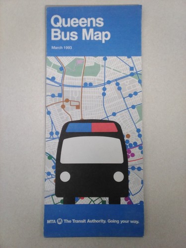 Vintage MTA New York City Transit Authority Queens Bus Map - March 1993 - NEW!!! | eBay