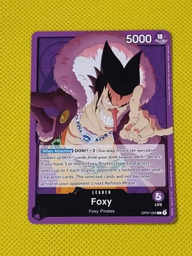 2024 ONE PIECE 500 YEARS IN THE FUTURE FOXY OP07-059 (L) LEADER | eBay