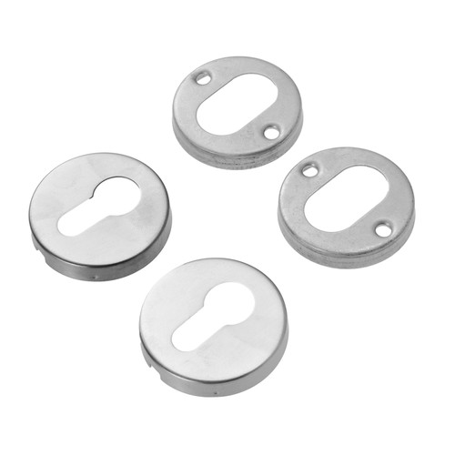 Lock Cylinder Cover Screw Covers Caps Silver Key Door Protection ...