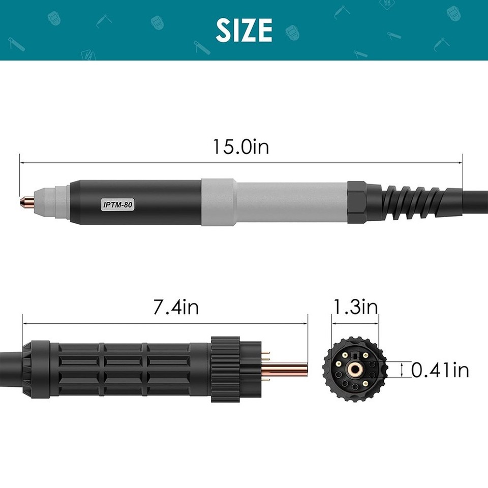 IPTM80 Plasma Cutting Torch Head with Cable 6 Meter for CNC Plasma ...