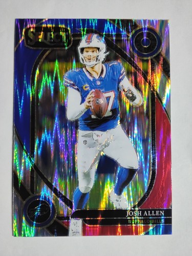 2024 Panini Select - Club Level Josh Allen #225 Red & Blue Shock Prizm ...