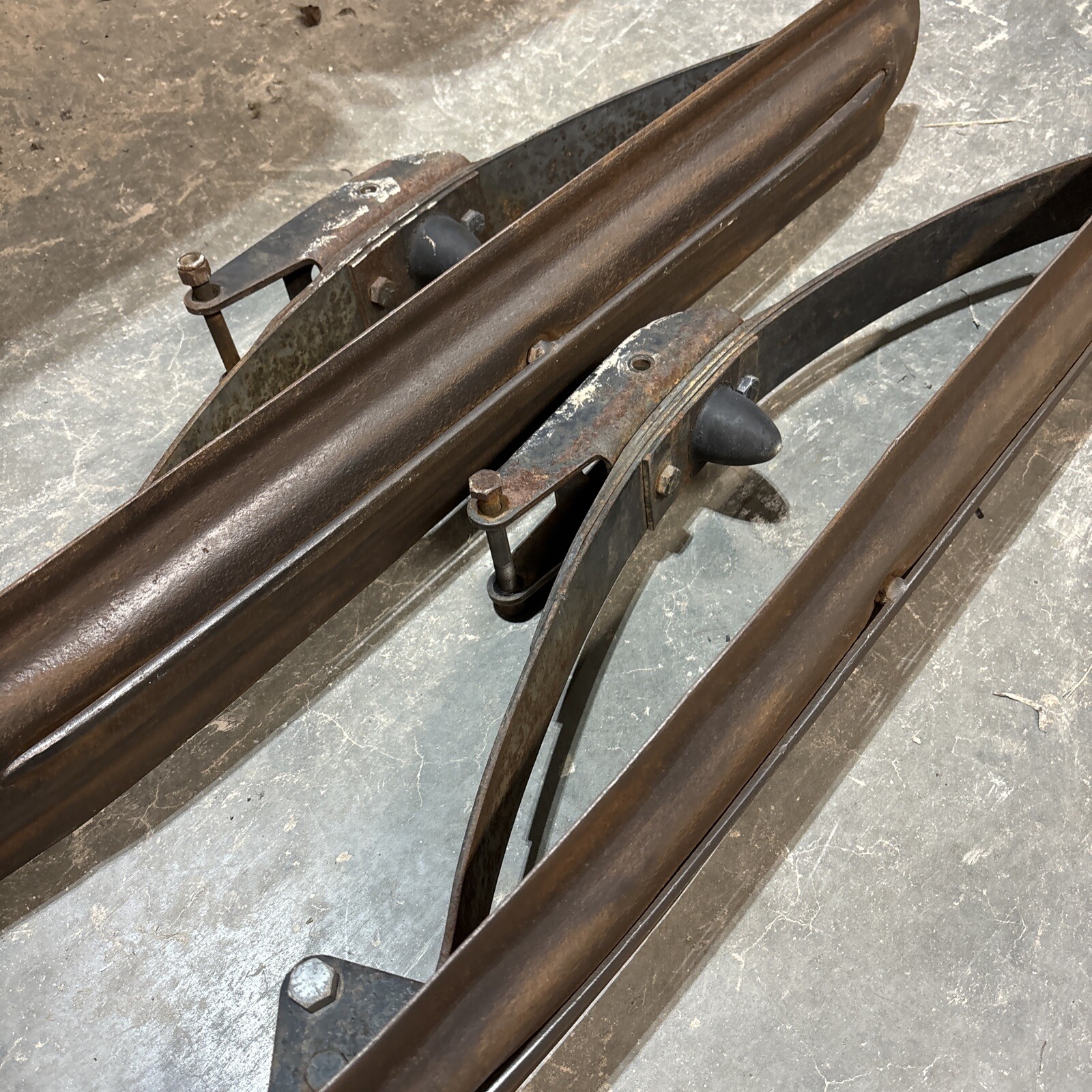 1972 73 Sno-jet SST 295 Sst 440 Vintage Snowmobile Metal Skis Good #10 ...
