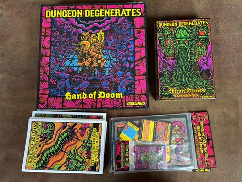 DUNGEON DEGENERATES HAND OF DOOM BUNDLED SET UNUSED COUNTERS UNPUNCHED ...