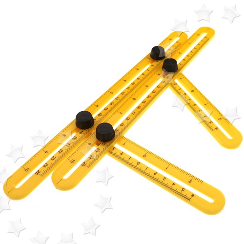Four-Sided Folding Template Tool Multi-Angle Ruler Plastic Measuring ...