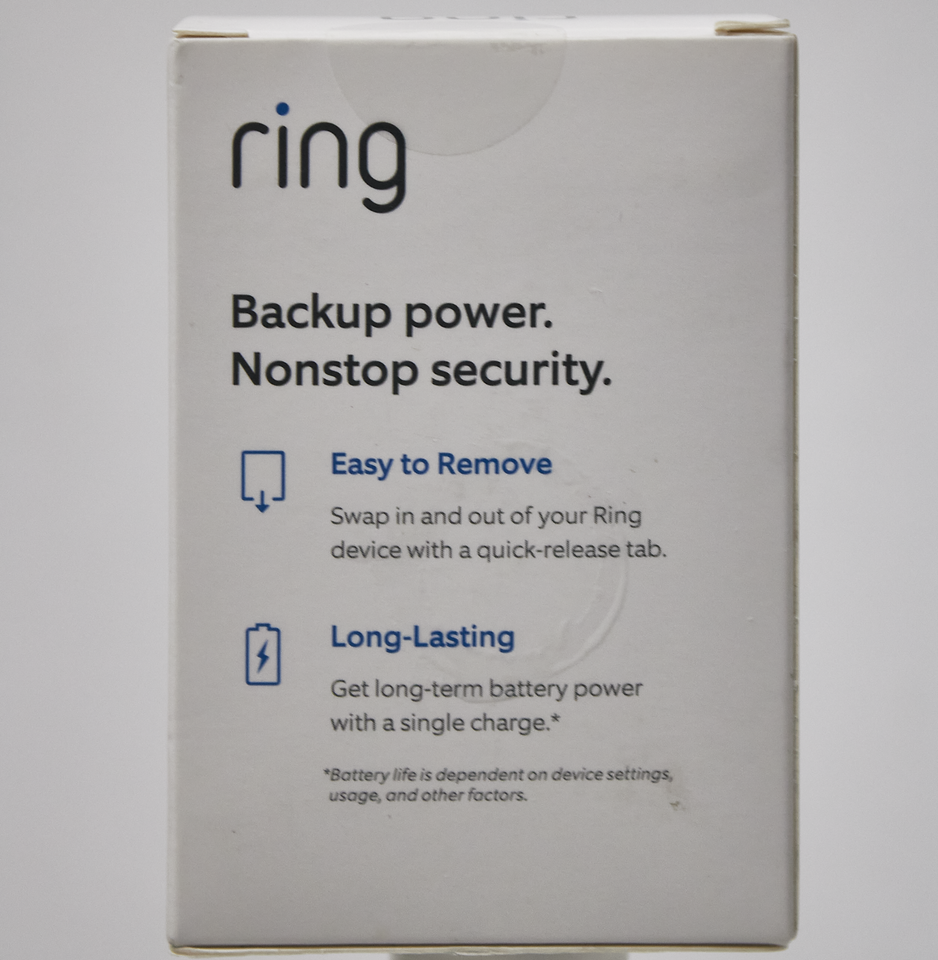 Ring Rechargeable Quick Release Battery Pack [NEW ] 842861100860| eBay