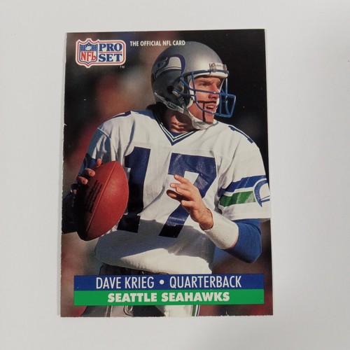 1991 Pro Set NFL Dave Krieg #664 Seattle Seahawks | eBay