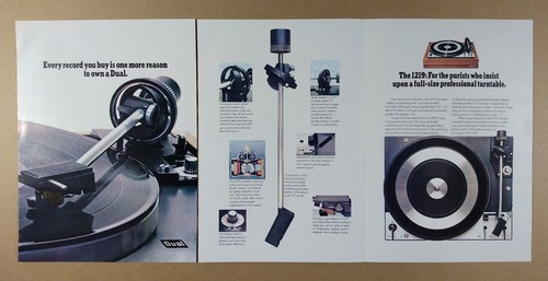 1971 Dual 1215 1218 1219 Turntables vintage print Ad | eBay