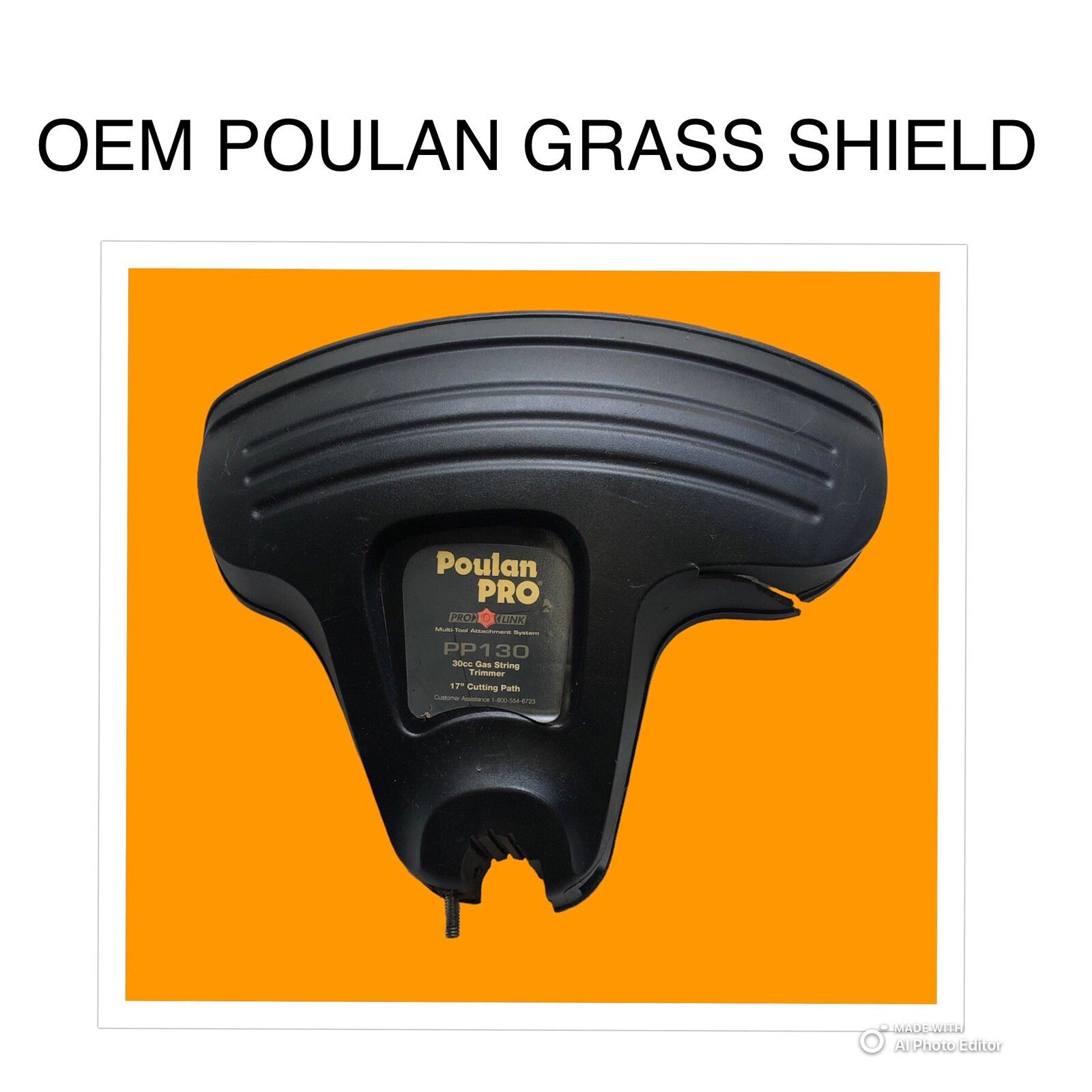 POULAN PRO PP130 WEED EATER STRING TRIMMER GUARD GRASS SHIELD OEM | eBay