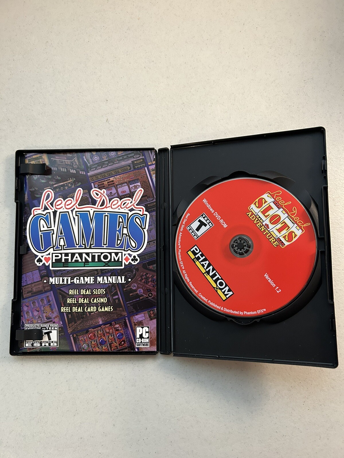 Phantom EFX: Reel Deal Slots Adventure! (PC Only) Rated T w/ box sleeve ...