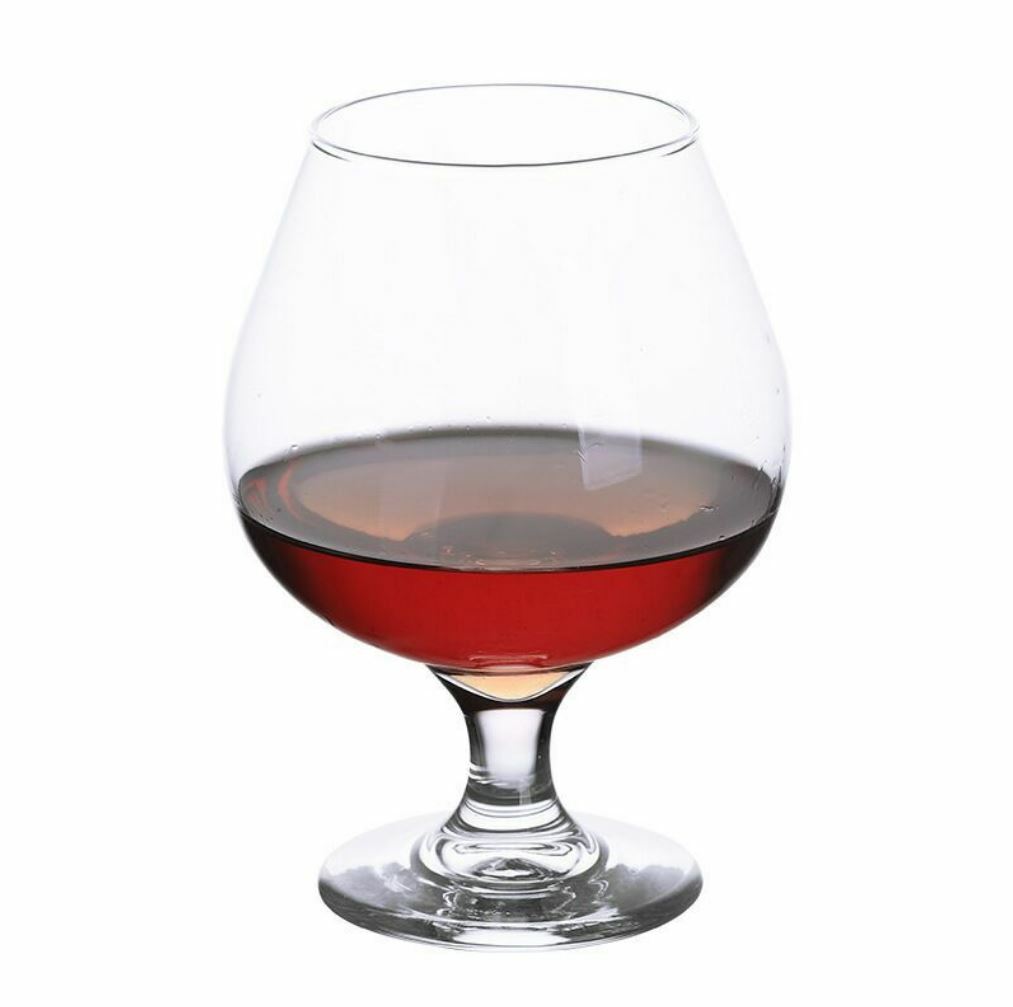 [4x] Classic Design Glass Brandy Cup Cognac Snifter Whisky Cup Water ...