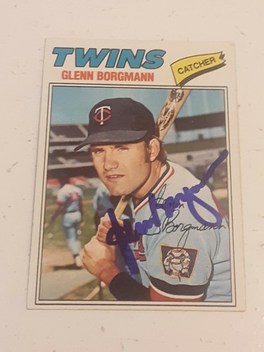 Glenn Borgmann Minnesota Twins 1977 Topps Autograph Card #87 READ DESCRIPTION | eBay