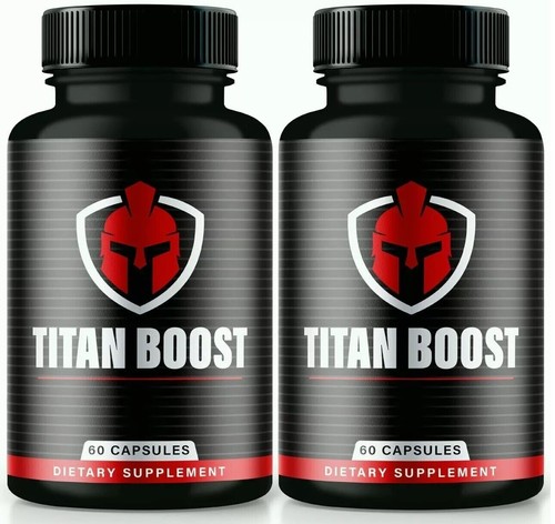 (2 Pack) Titan Boost For Men Boost Pills Male Performance & Stamina ED ...