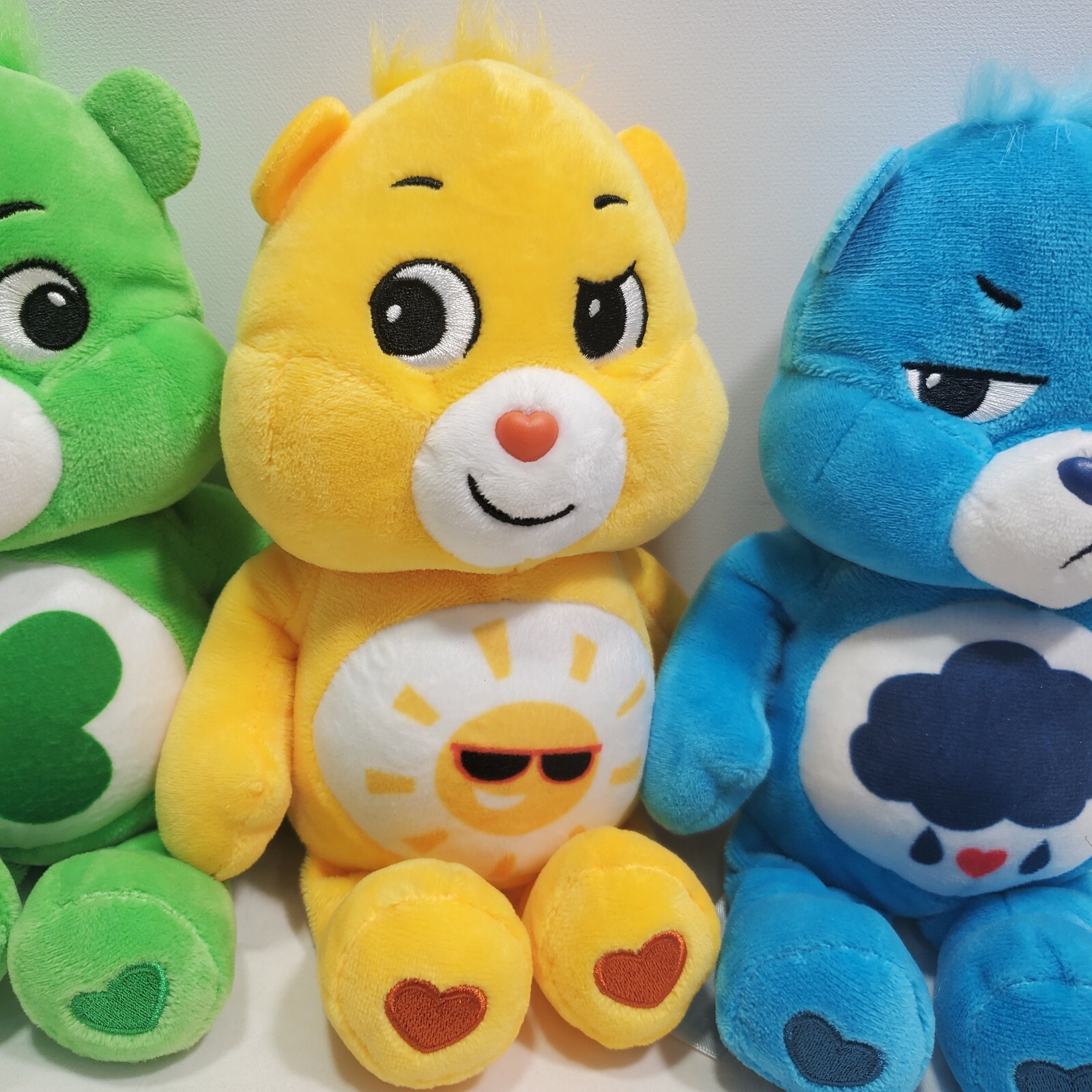Care Bears Unlock The Magic Lot Of 3 Lucky Grumpy Funshine Plush Soft ...