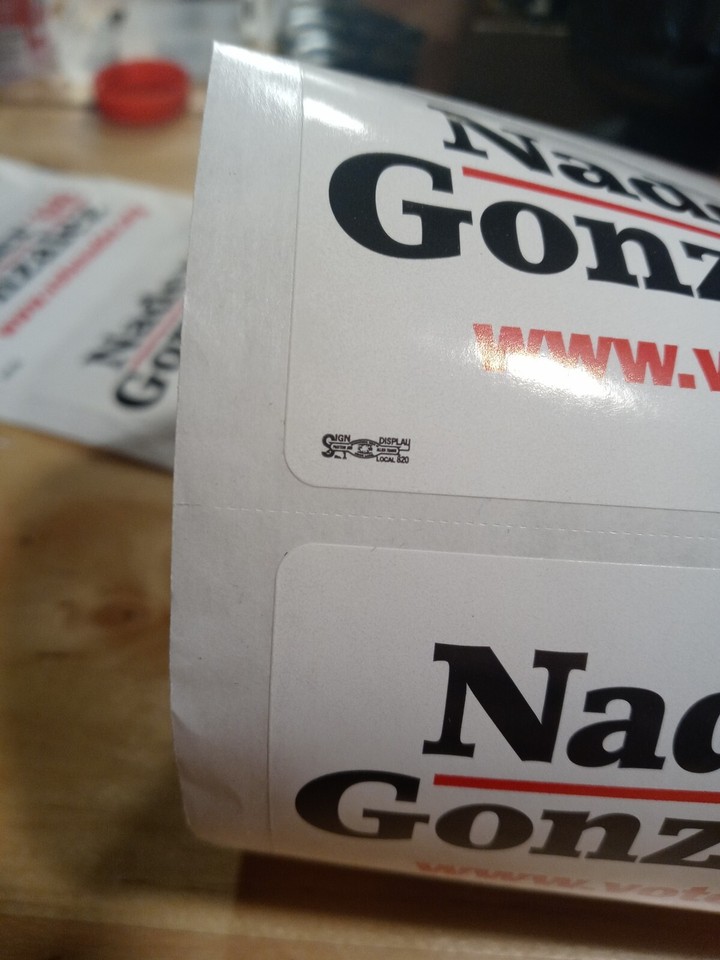 Ralph Nader Matt Gonzalez 2008 Campaign Sticker - white x2 genuine | eBay