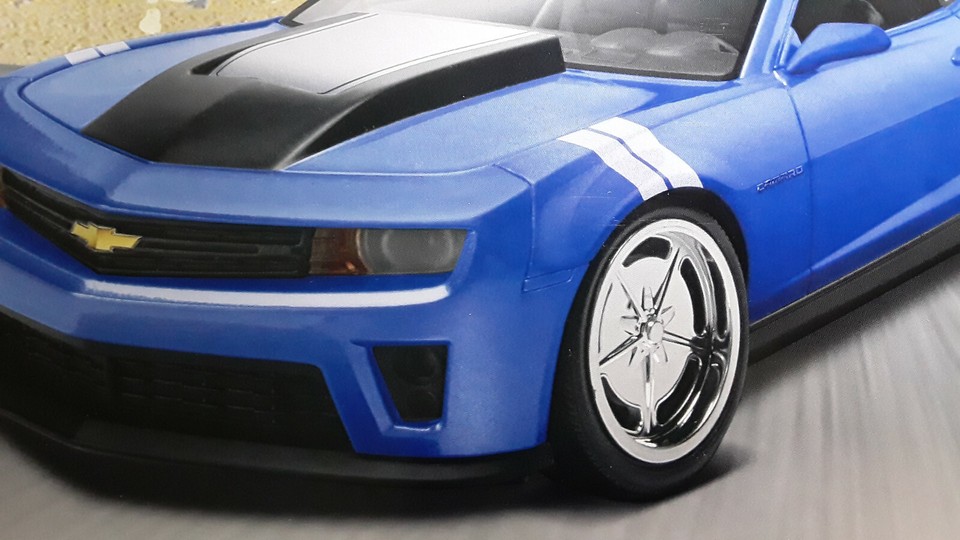 2013 Camaro ZL1 1/25 DONK HUGE Chrome Rim Wheel Low Profile Tires Model ...