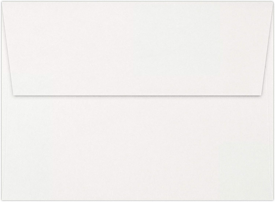 LUX Paper A7 Invitation Envelopes, 5 1/4" X 7 1/4" - 60Lb. Bright White ...