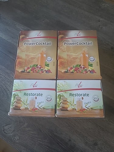 Fitline Optimal-Set 2x (PowerCocktail Restorate Exotic) Neu, MHD 02/26 ...