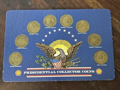 Shell Presidential Collector Coin Collection Set 1992 Eight Coins ...