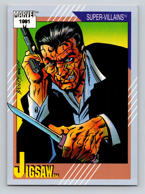 1991 Impel Marvel Universe Series 2 #66 Jigsaw Super Villains Card MCU ...