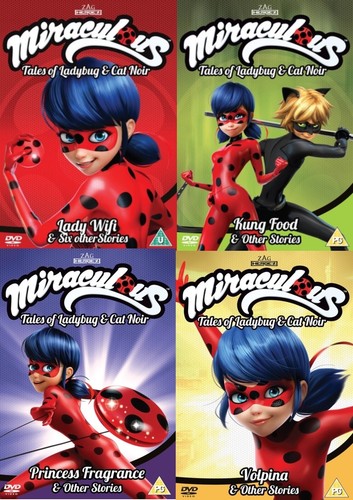 Miraculous Tales of Ladybug and Cat Noir Volume 1 2 3 4 Region 4 DVD (4 ...