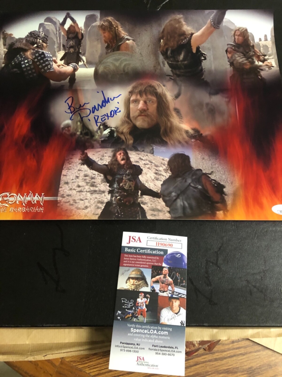 Autographed Ben Davidson 11x14 photo Conan the Barbarian JSA certified ...