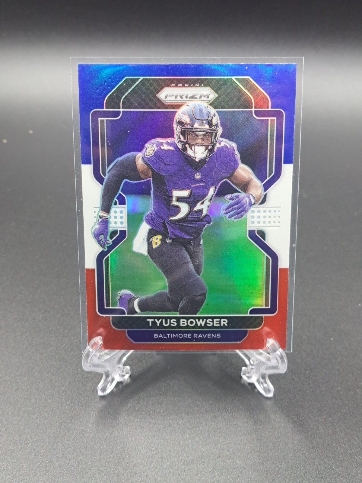 2021 Panini Prizm #286 Tyus Bowser Red White Blue Prizm Ravens | eBay