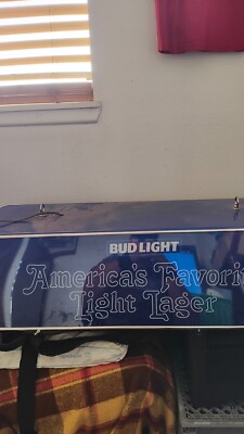 Vintage Working Budweiser Bud Light Beer Pool Billiards Table Light 48 ...